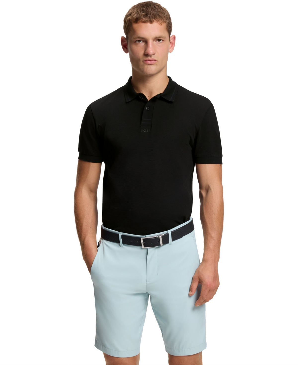 Click here for Boss by Hugo Boss Mens Cotton Pique Slim-Fit Polo... prices