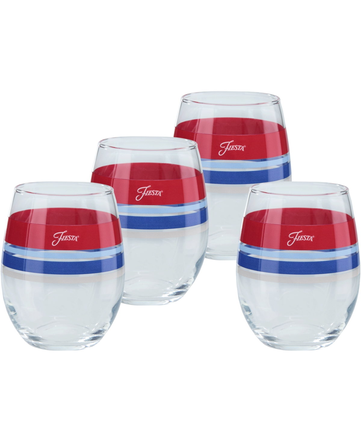 Click here for Fiesta Americana Stemless Wine Glasses  Set of 4 -... prices