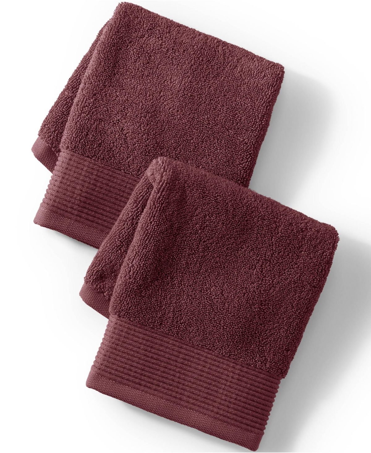 Click here for Lands End Turkish Luxe 2-Piece Washcloth Set - Roy... prices
