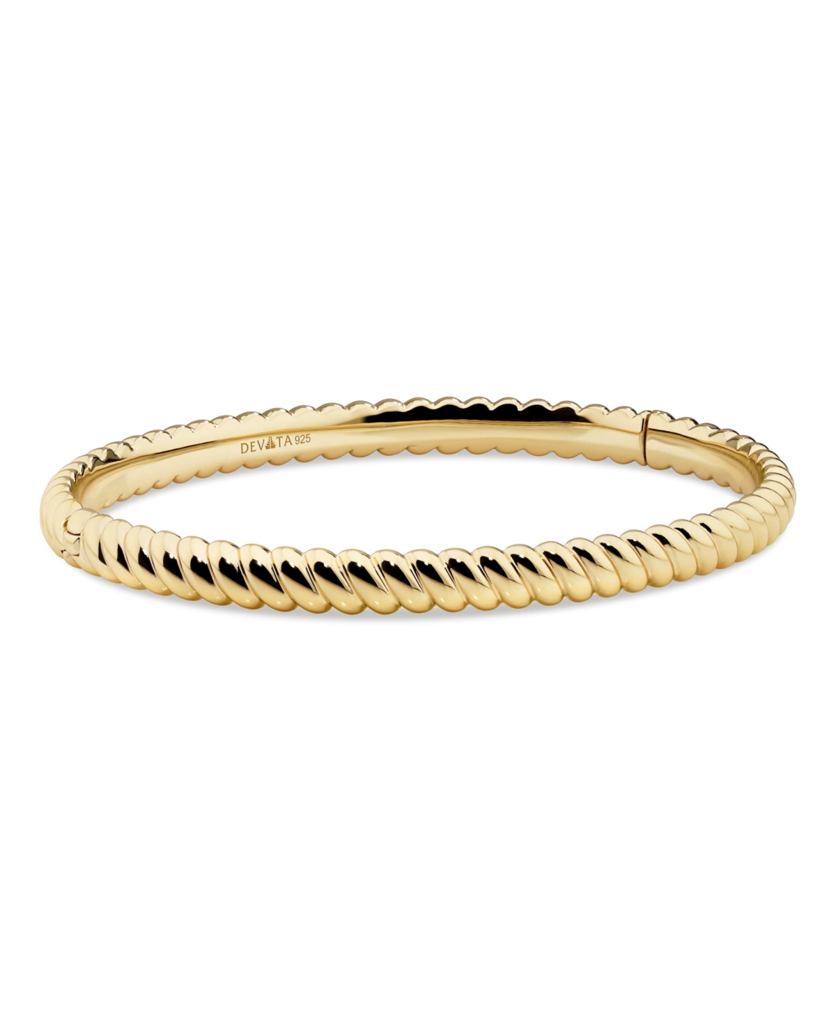 Click here for Devata Twisted Rope Bangle Bracelet in Gold-Plated... prices