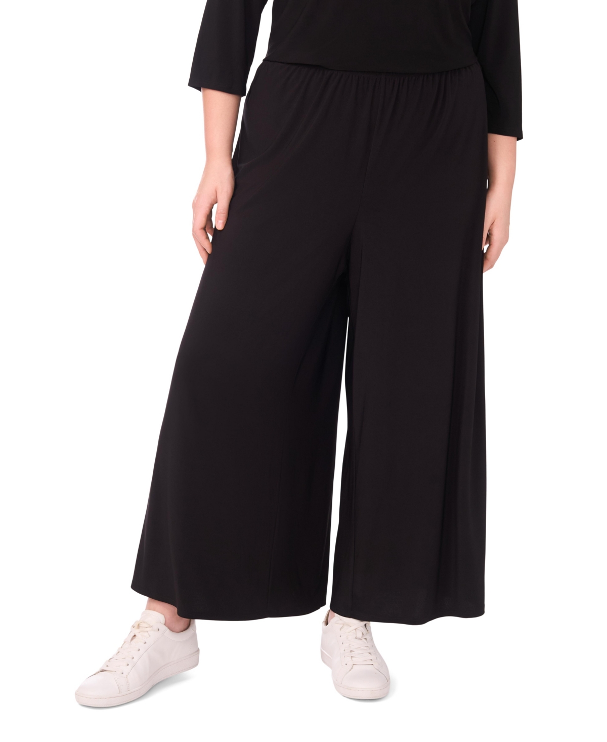 Click here for Vince Camuto Plus Size Solid Pull-On Wide-Leg Pant... prices