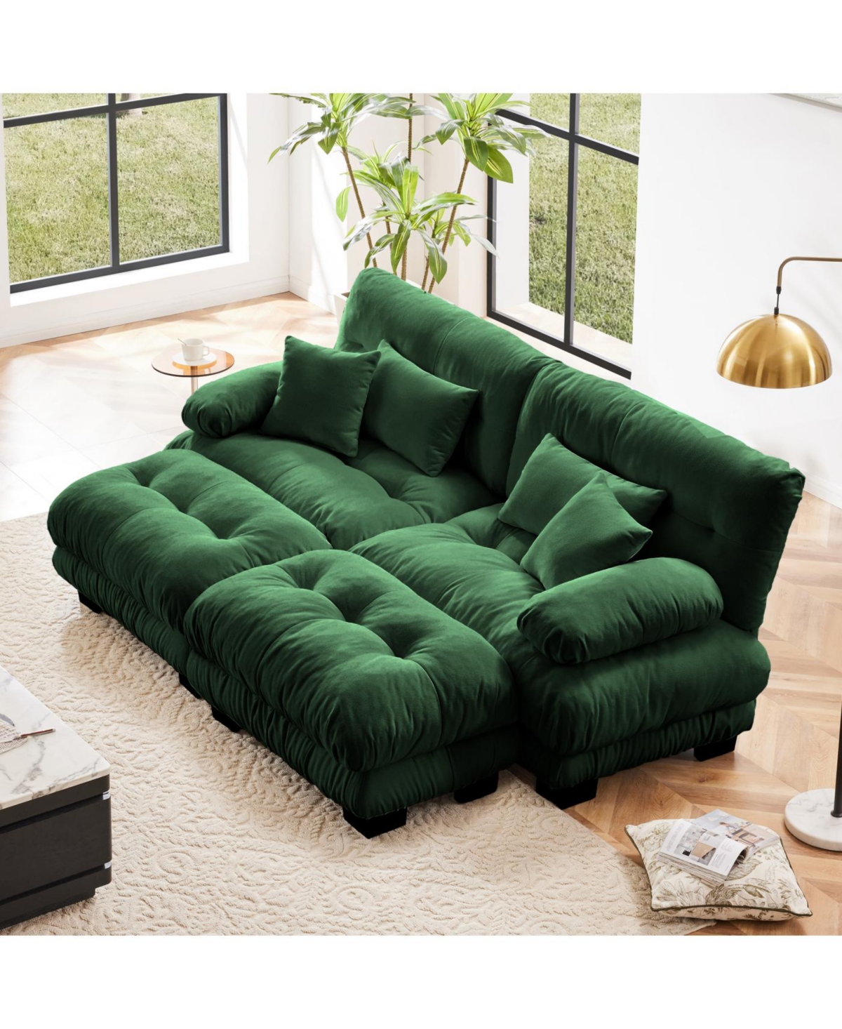 Click here for Streamdale Cloud Couch Sleeper Sofa  Chenille 2 Se... prices