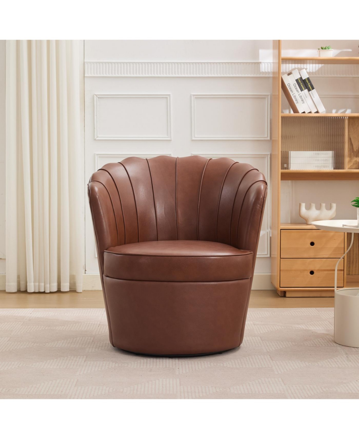 Click here for Streamdale Furniture Brown Petal Swivel Chair - 36... prices