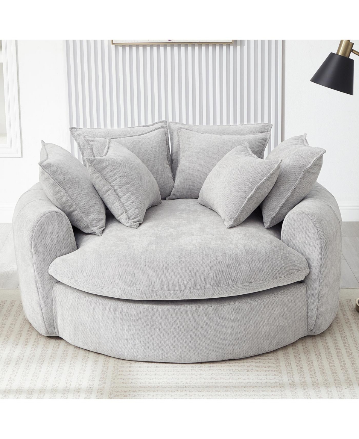 Click here for Streamdale Furniture Full-Compressed Round Chaise... prices