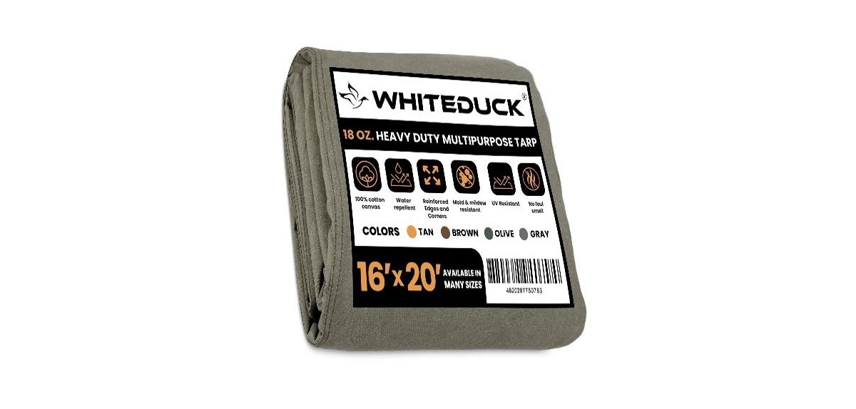 Click here for White Duck Outdoors 18 oz. Canvas Tarp 16x20 Olive prices
