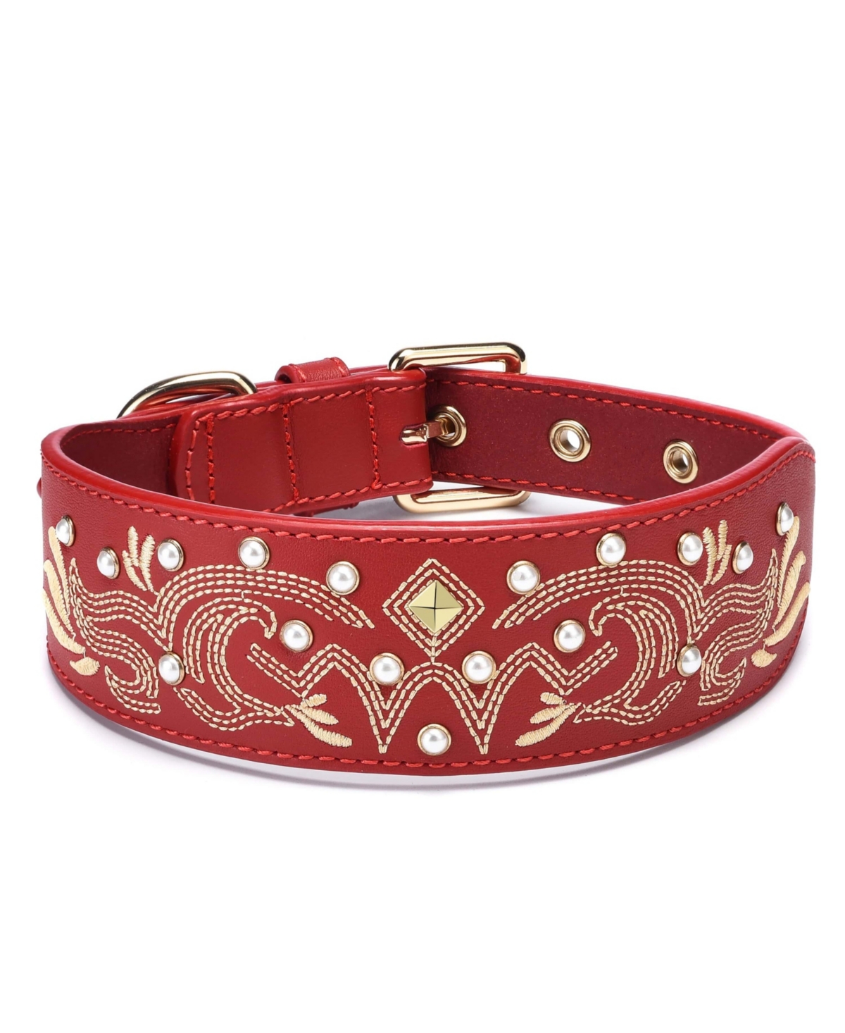 Click here for Blueberry Pet Western Style Full Grain Genuine Lea... prices