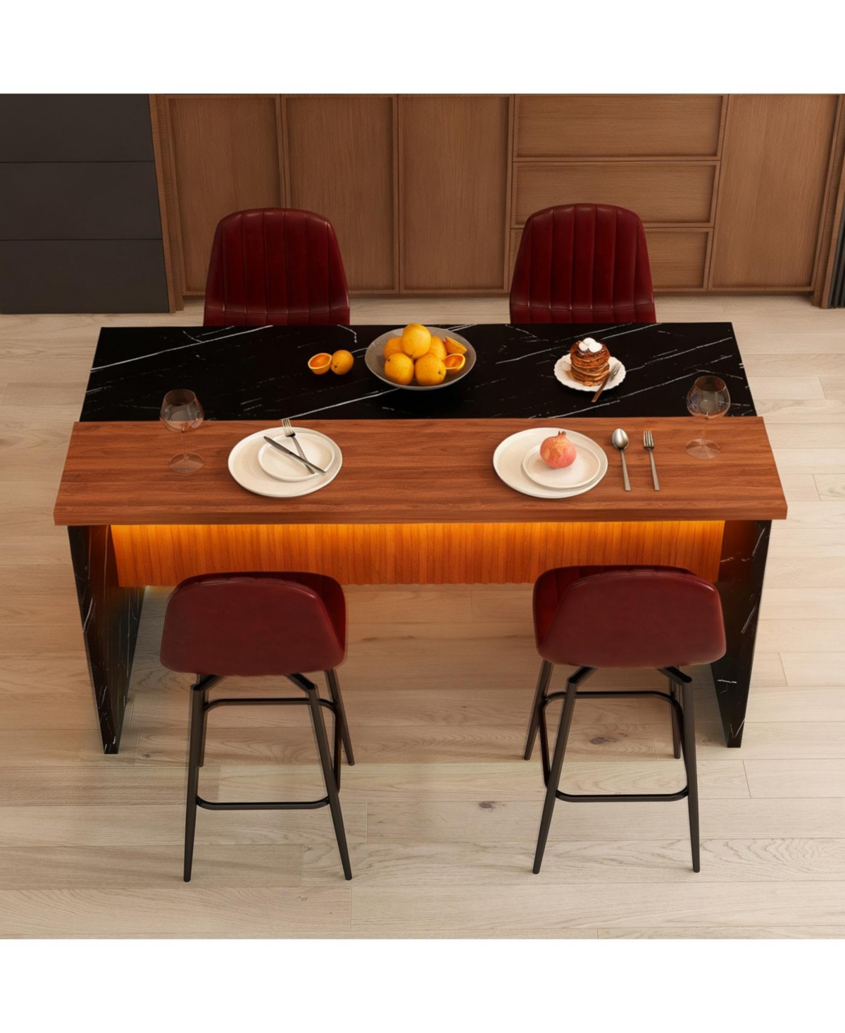 Click here for Streamdale Furniture Marble Kitchen Island with Le... prices