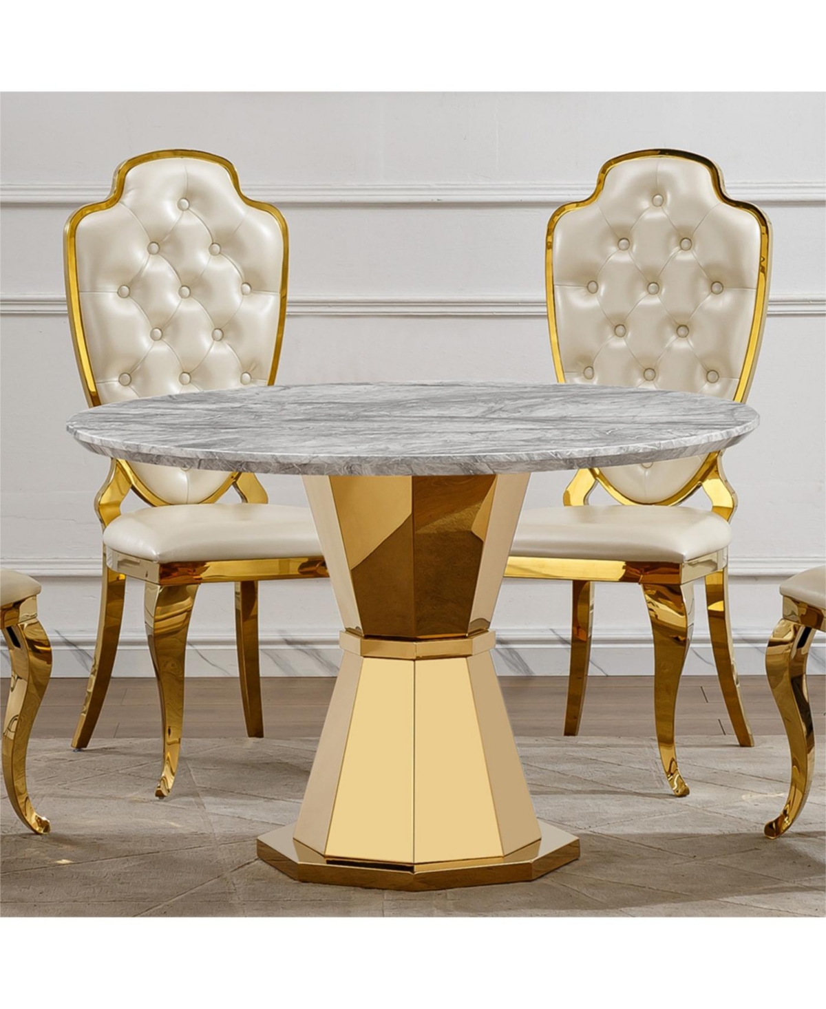 Click here for Streamdale Furniture 47" Round Marble Dining... prices