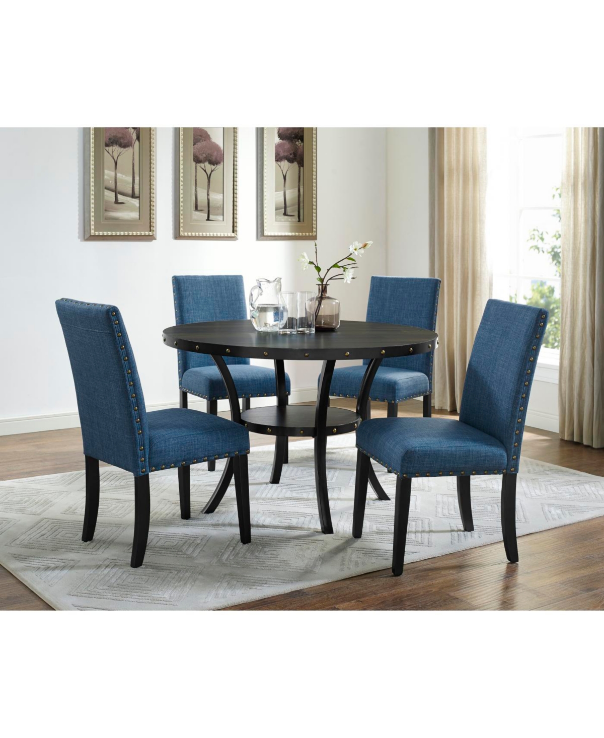 Click here for Streamdale Furniture Espresso Wood Dining Set with... prices