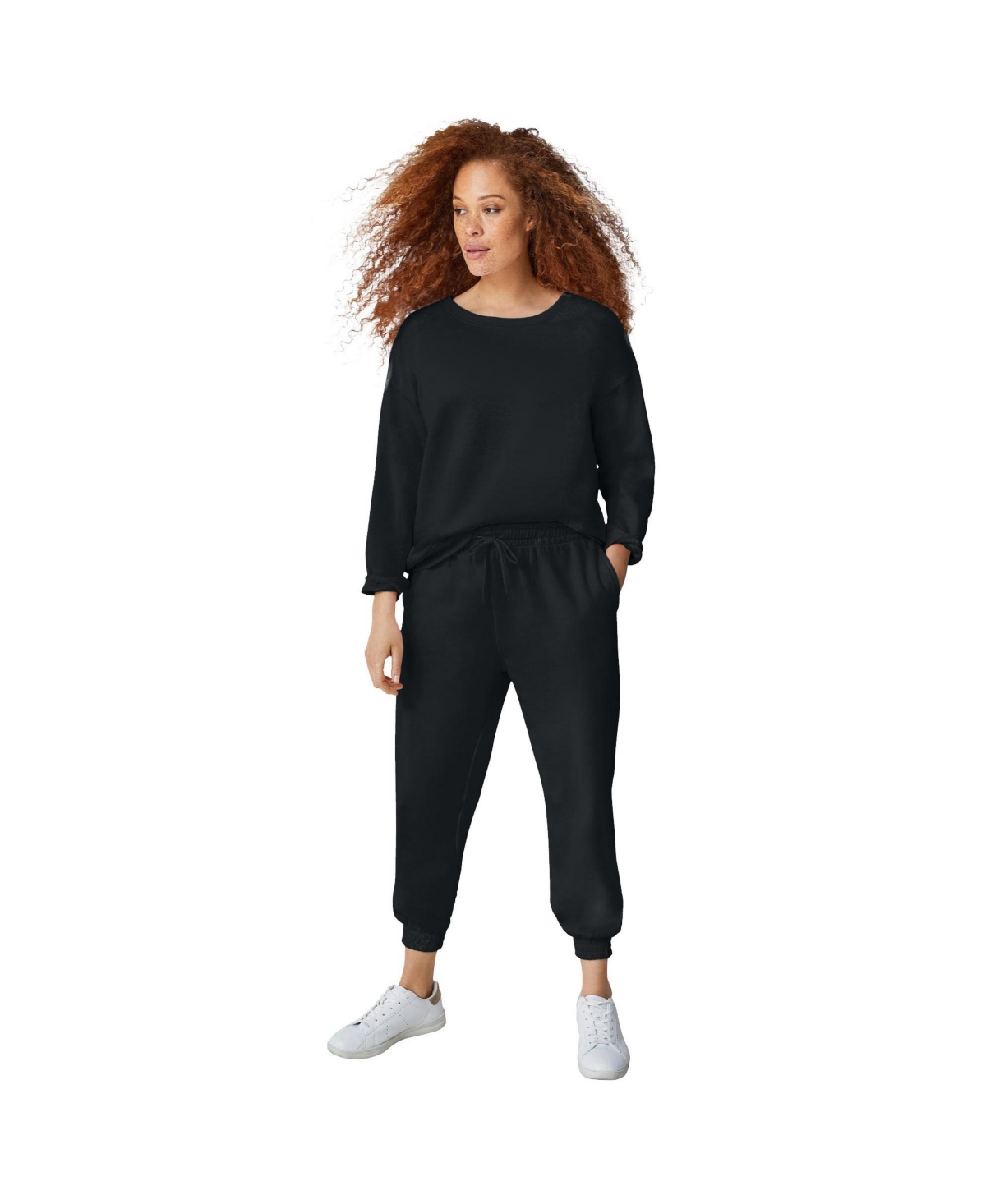 Click here for ellos Womens Drawstring Waist Fleece Sweatpants -... prices