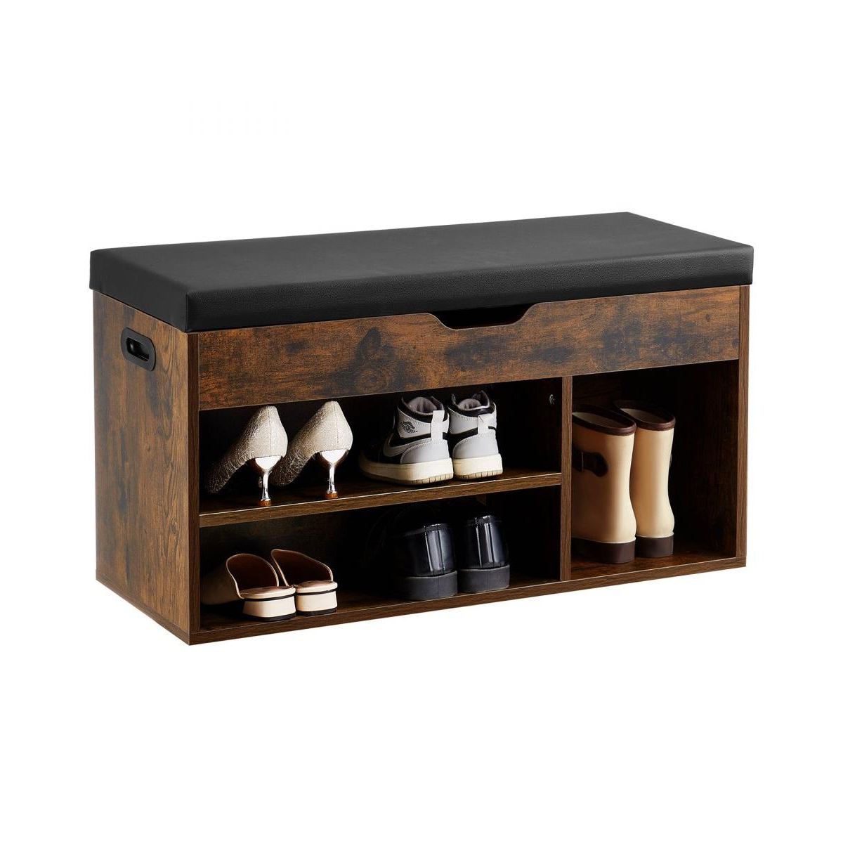 Click here for Slickblue Entryway Shoe Bench with Cushion Seat an... prices