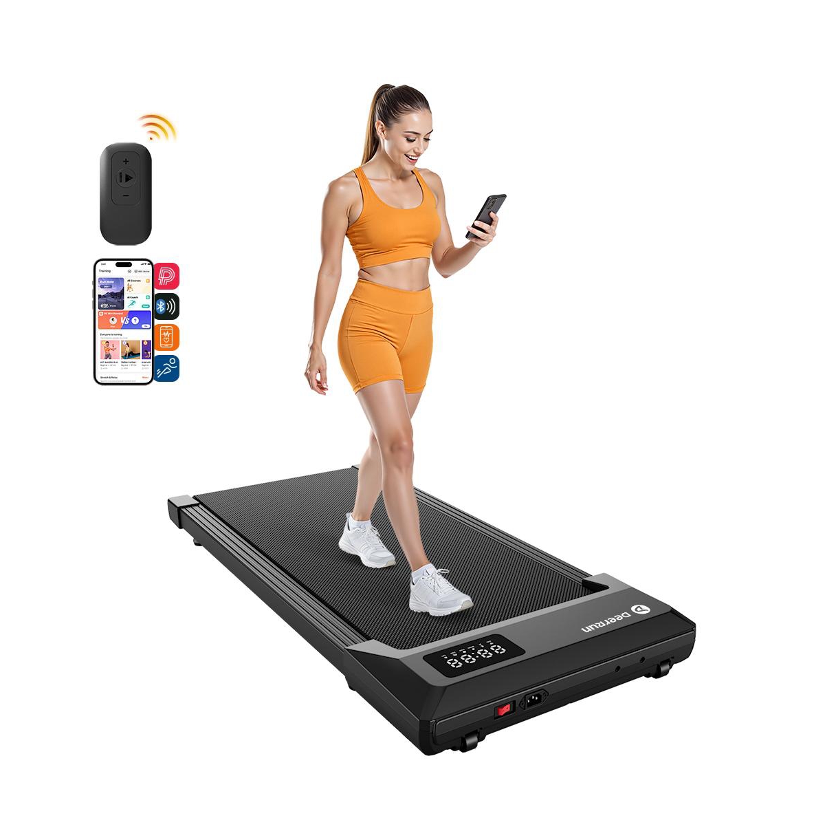 Click here for Deerrun 39.37 inches Belt Walking Smart Treadmills... prices