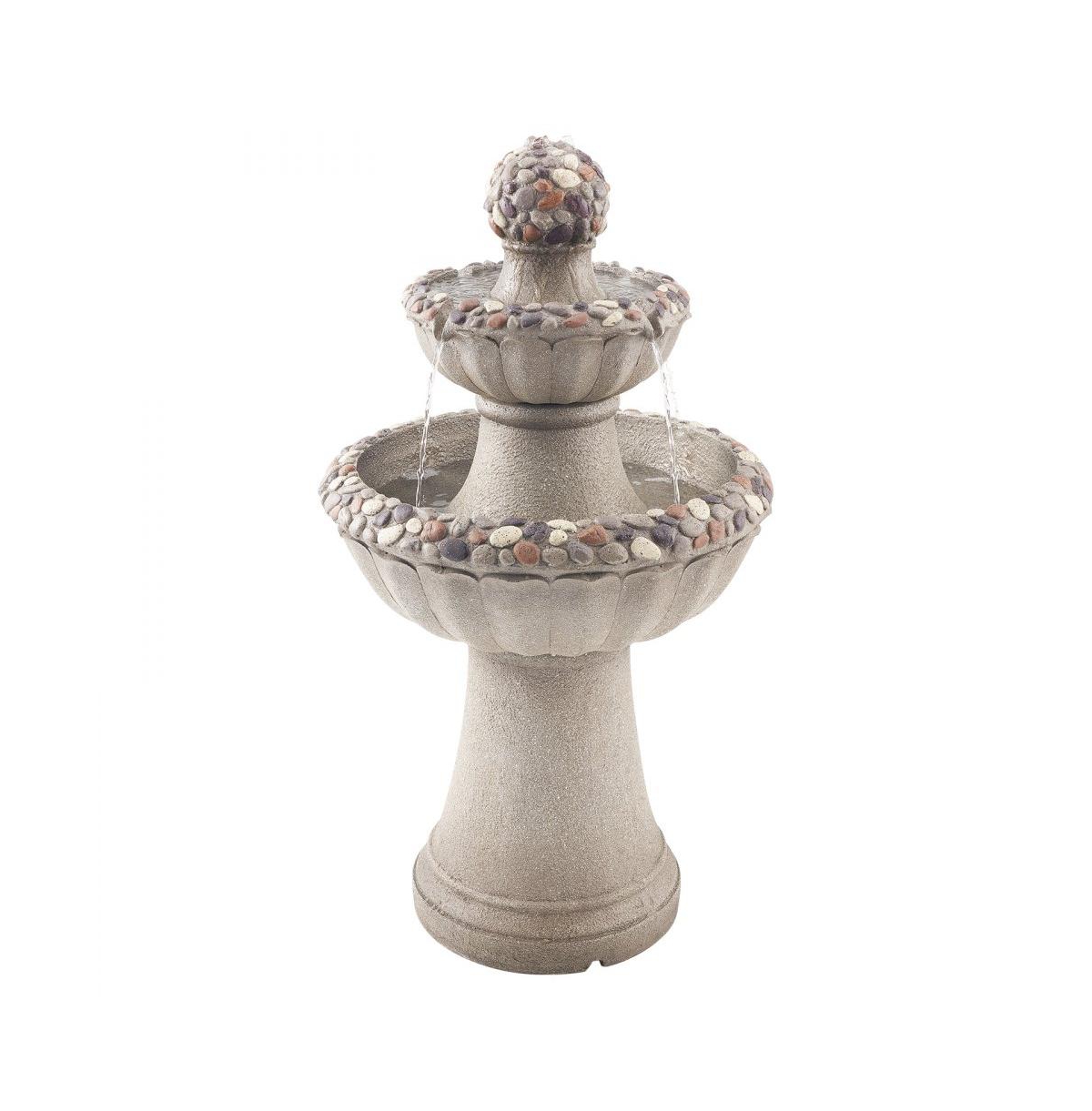 Click here for Slickblue Outdoor 2-Tier Rock Base Water Fountain... prices