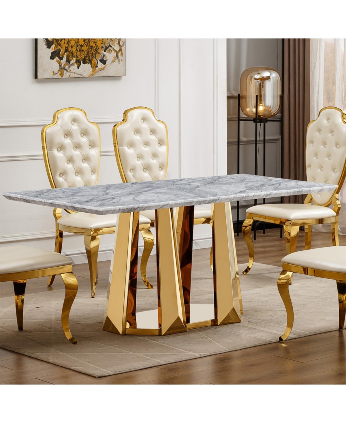 Click here for Streamdale Furniture Streamdale Marble Dining Tabl... prices