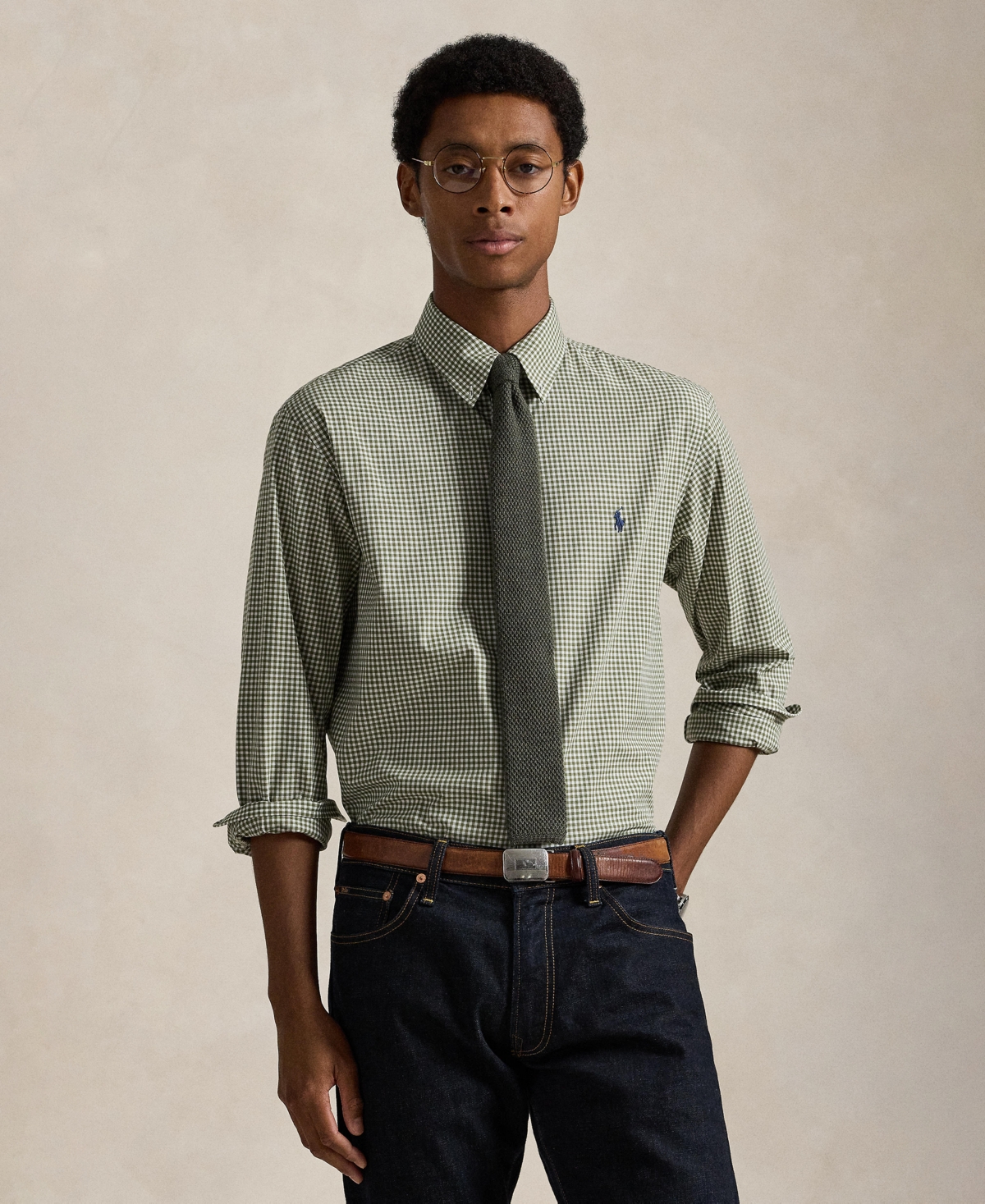 Click here for Polo Ralph Lauren Mens Classic-Fit Gingham Stretch... prices