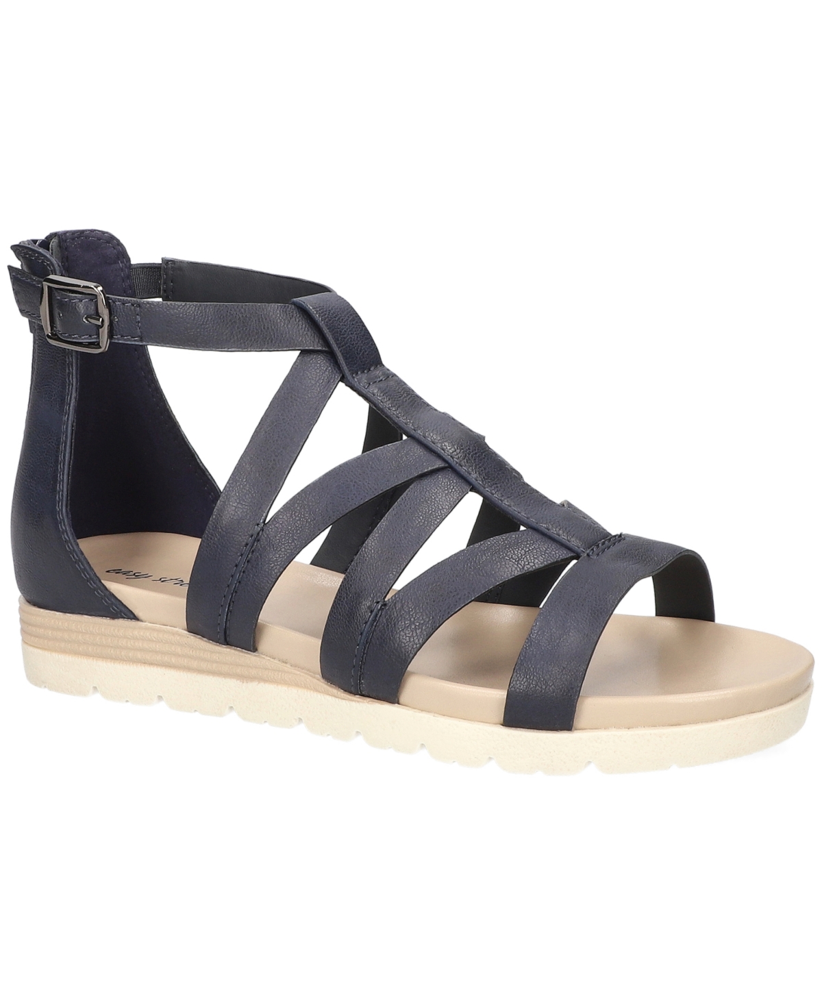 Click here for Easy Street Womens Vila Wedge Sandals - Navy prices