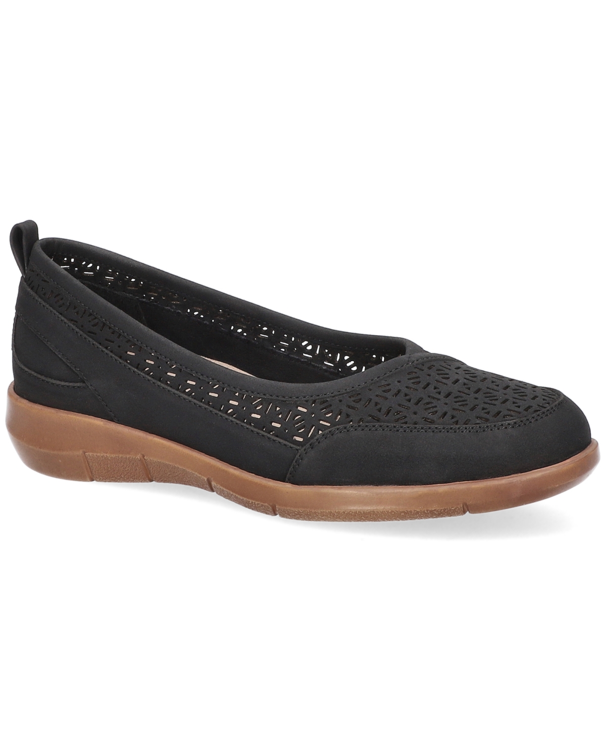 Click here for Easy Street Womens Nash Slip On Ballet Flats - Bla... prices