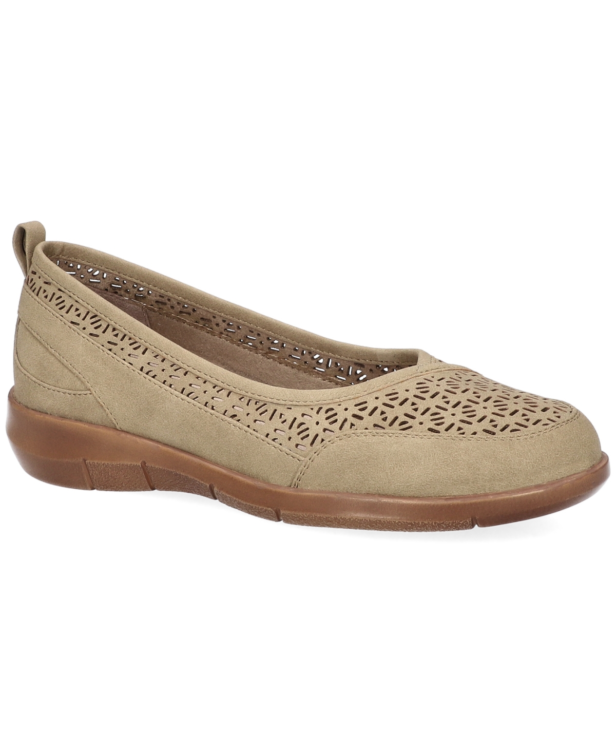 Click here for Easy Street Womens Nash Slip On Ballet Flats - Nat... prices