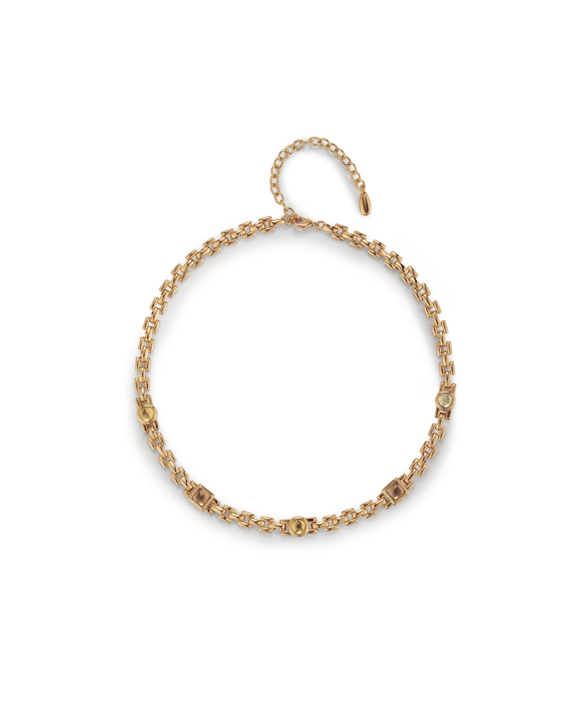 Click here for Retro Chic Byzantine Empire Necklace - Yellow  gol... prices