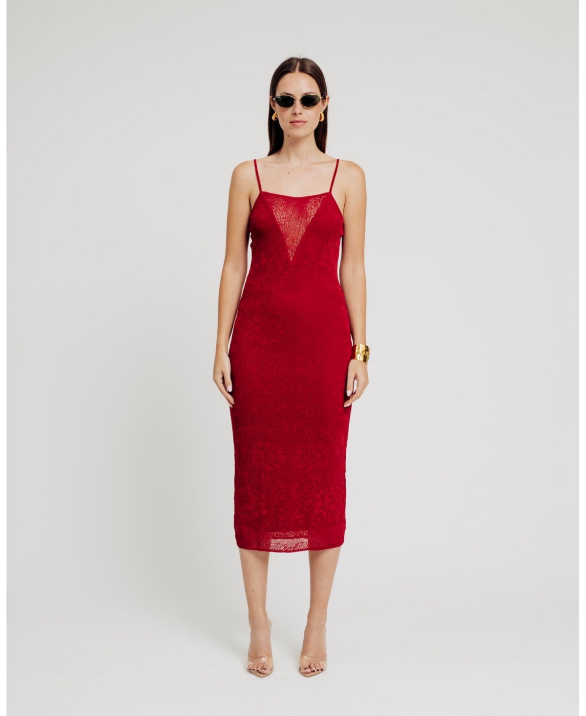 Click here for Torn By Ronny Kobo Womens Delia Dress - Cabernet prices