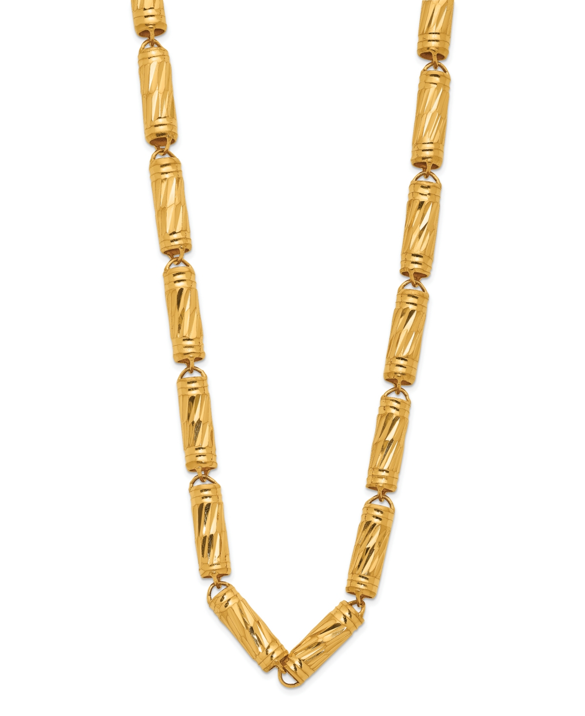 Click here for Macys Bamboo Chain Necklace in 24K Yellow Gold - Y... prices