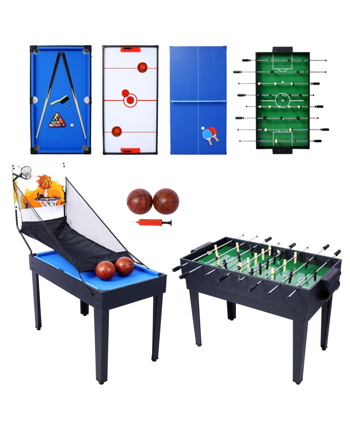 Click here for Rbied 5-in-1 Multi-Game Table with Foosball  Billi... prices
