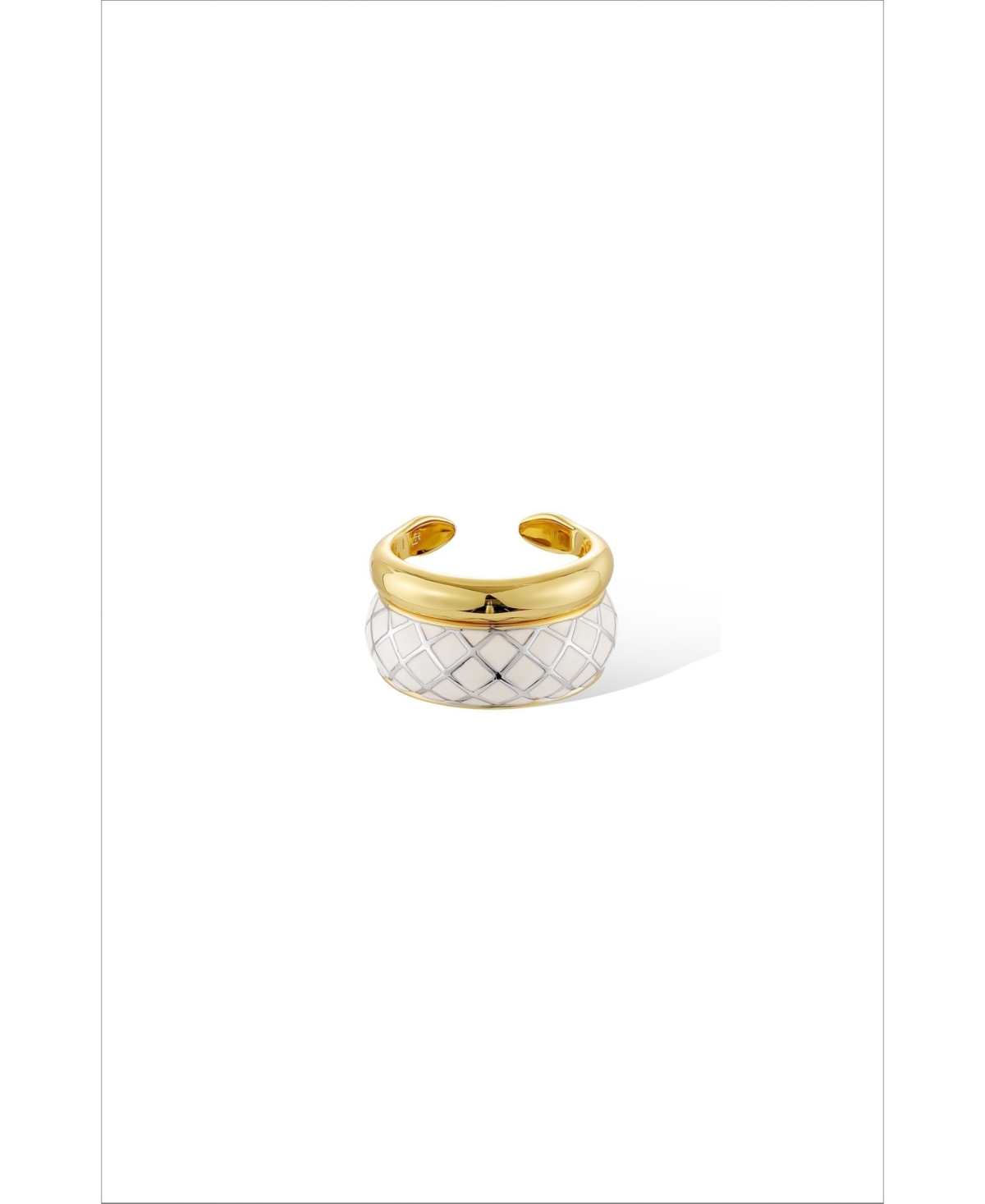 Click here for Rc Retro Chic White Uraeus Ring - White  gold prices