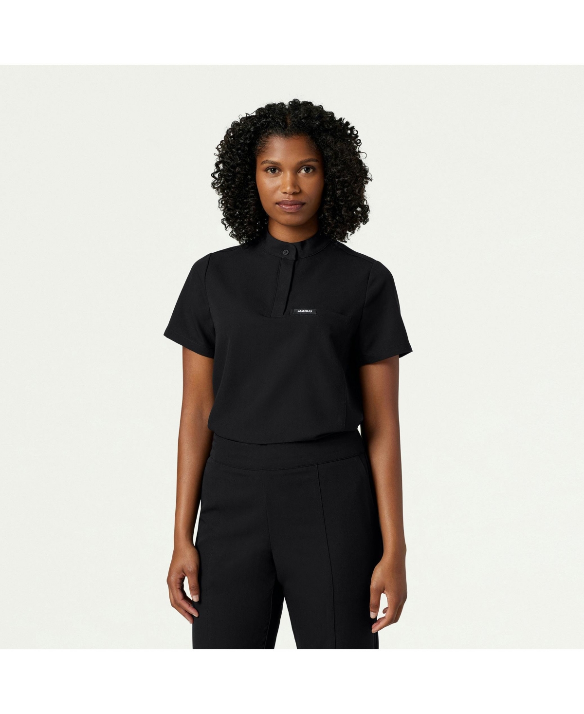 Click here for Jaanuu Womens Savi 1-Pocket Classic Banded Collar... prices