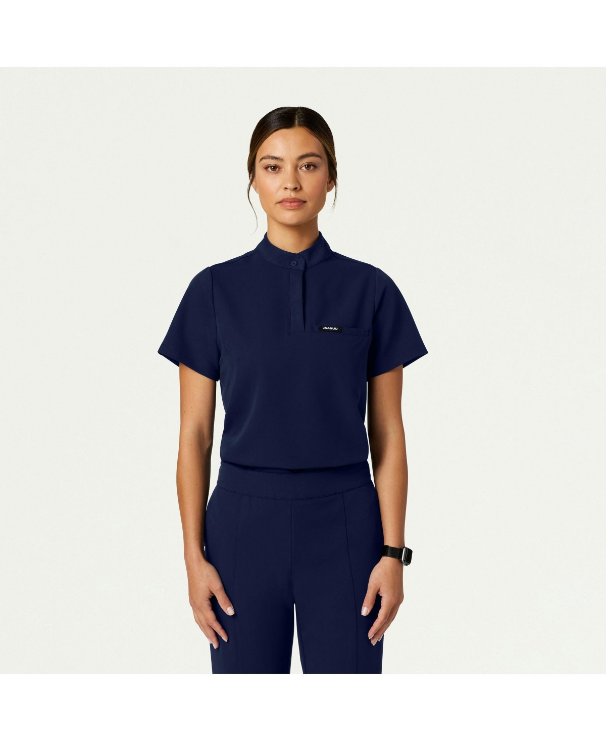 Click here for Jaanuu Womens Savi 1-Pocket Classic Banded Collar... prices