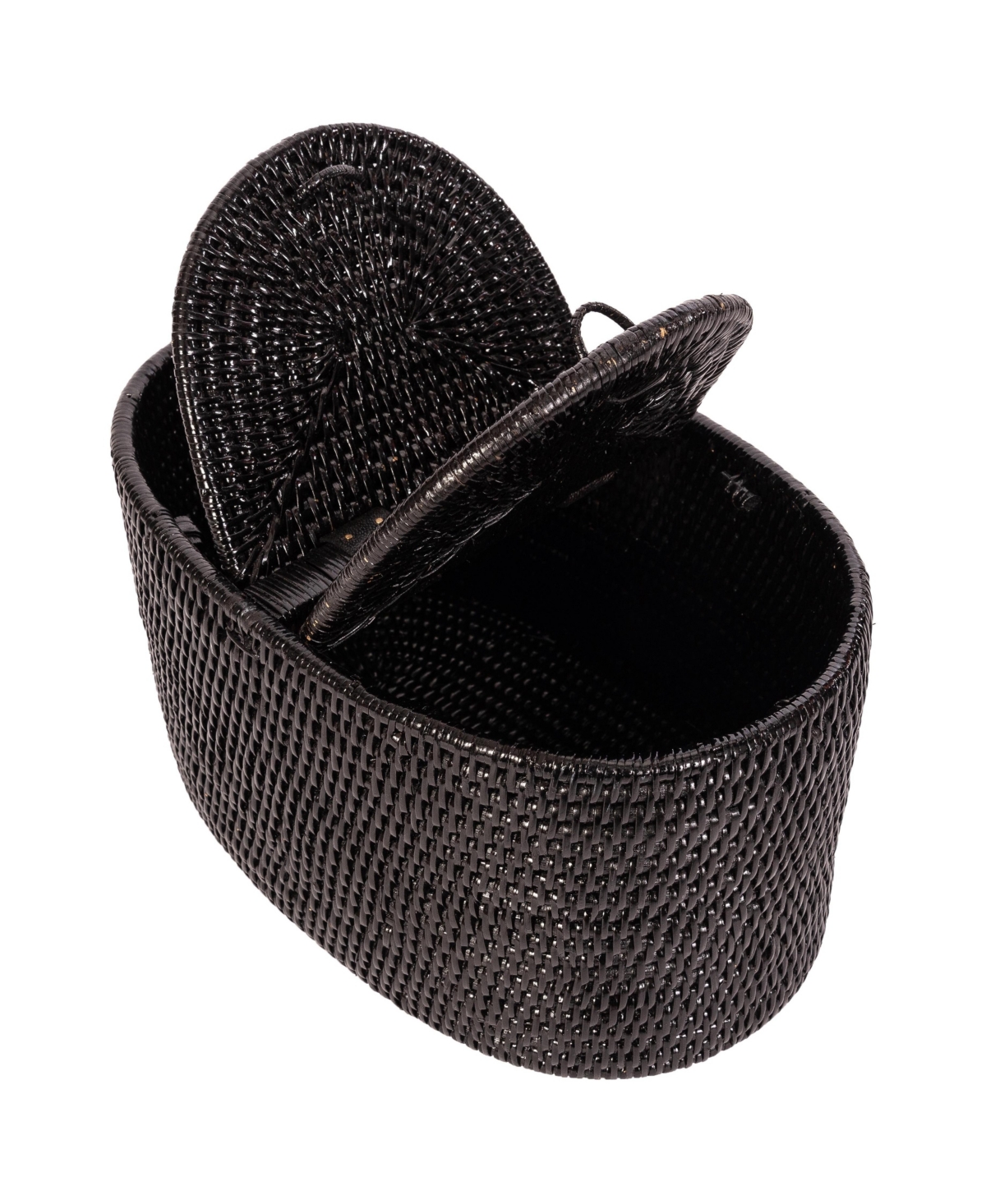 Click here for Artifacts Rattan Oval Double Tissue Roll Box - Whi... prices