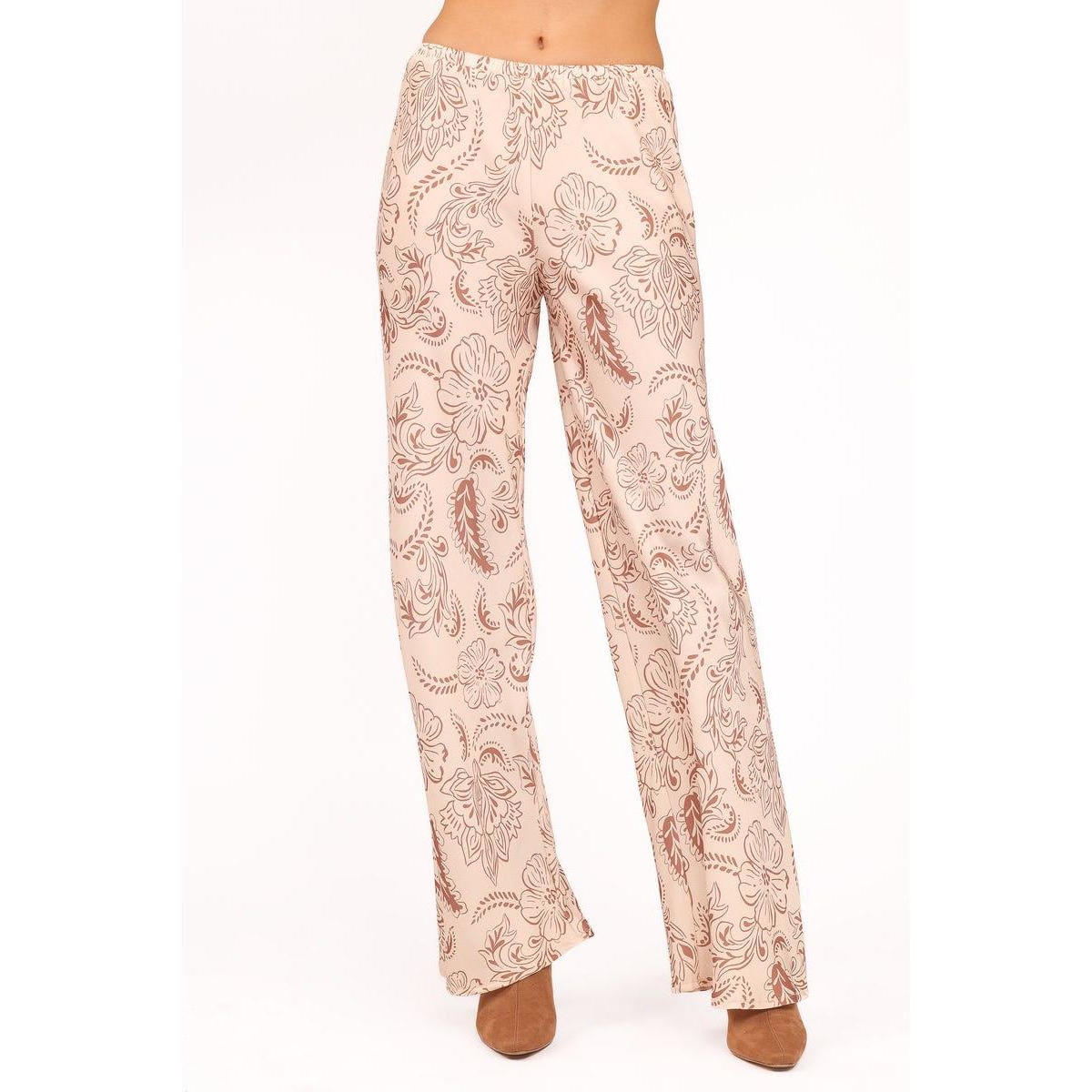 Click here for Petal and Pup Womens Rosalie Satin Pant - Brown pa... prices