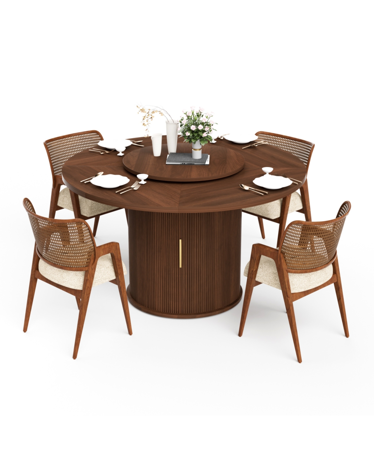 Click here for Streamdale Furniture 55" Round Dining Table f... prices