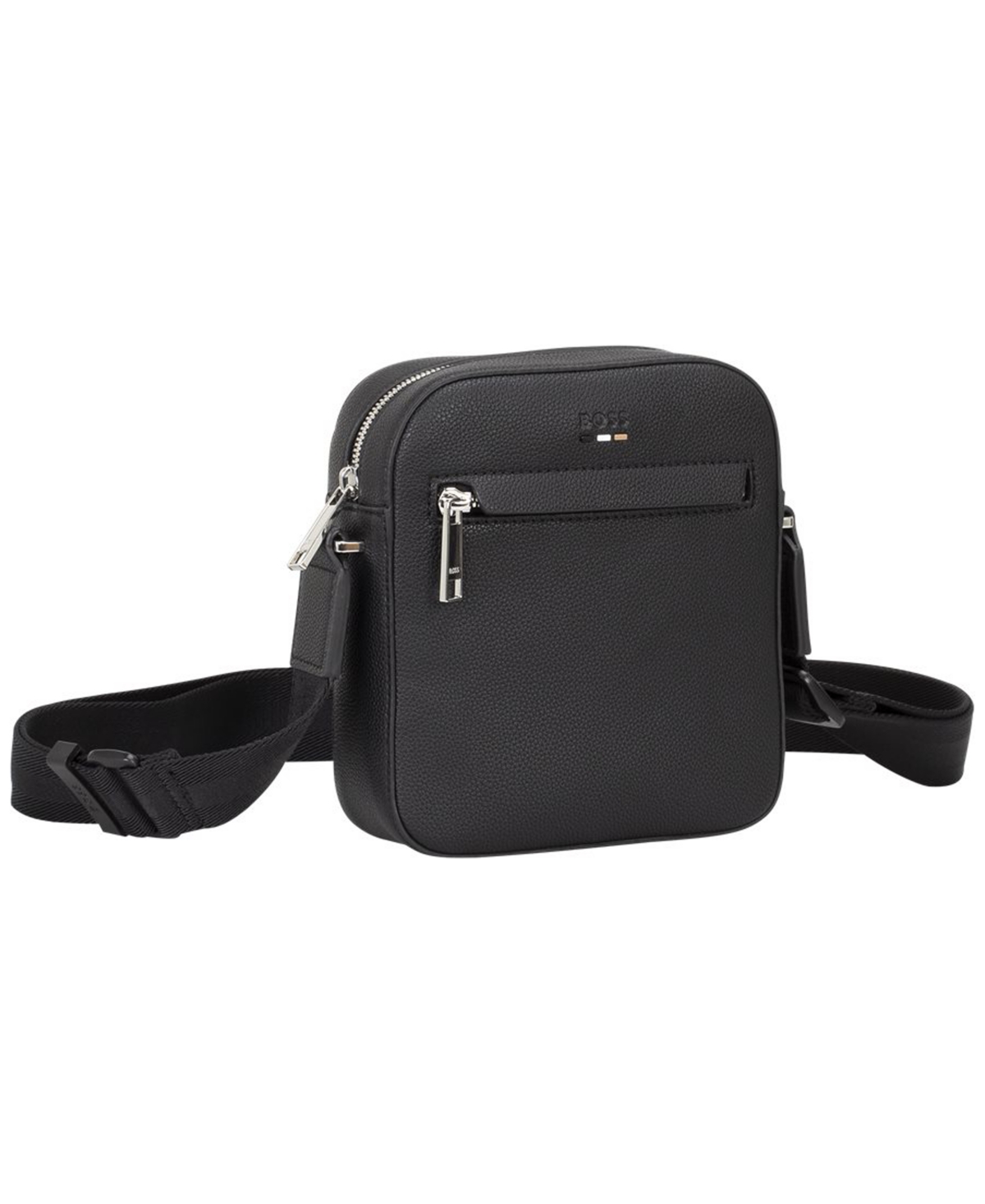 Click here for Hugo Boss Mens Ray Messenger Zip Bag - Black prices