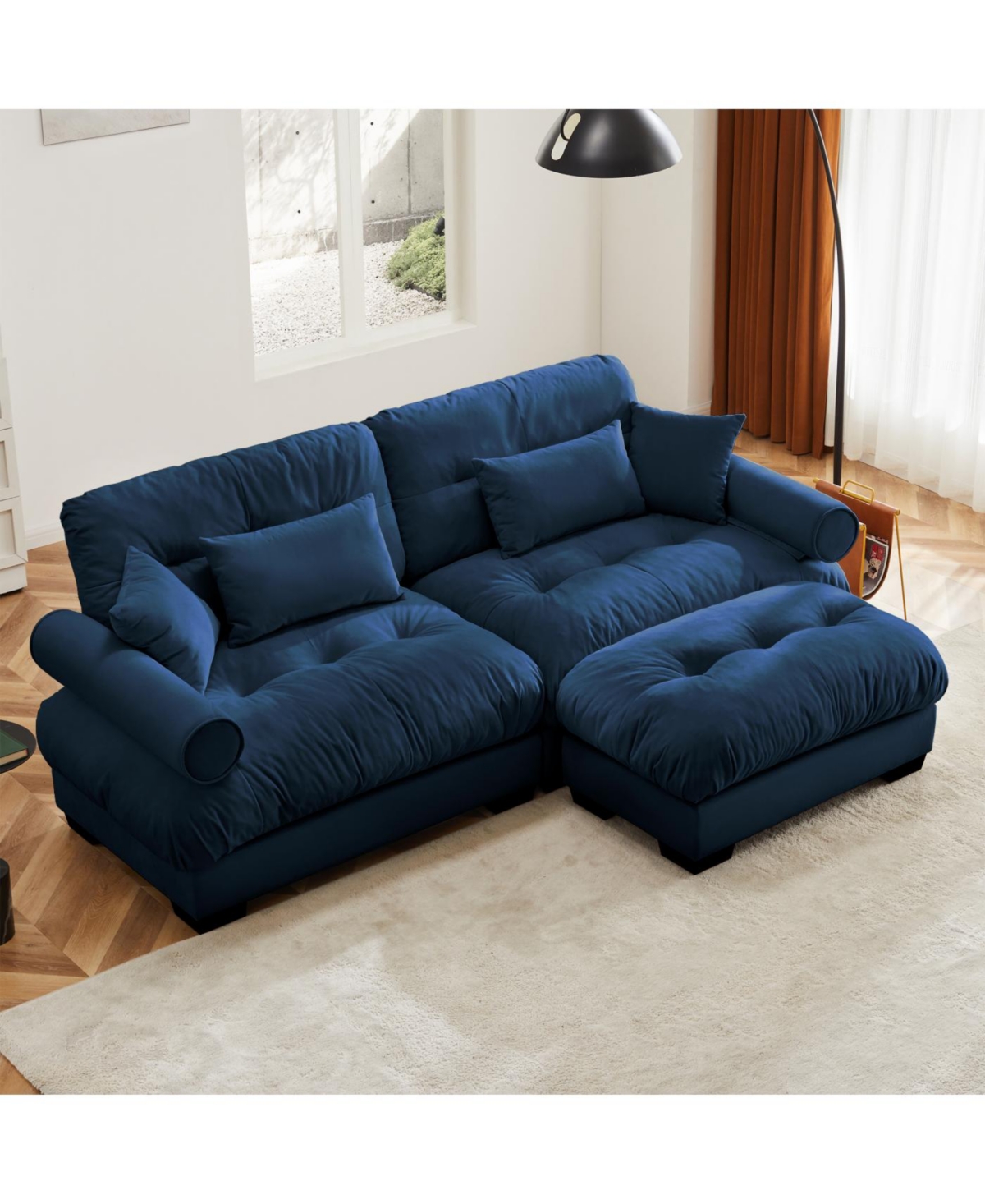Click here for Streamdale Furniture Oversized Modern Velvet Two-S... prices