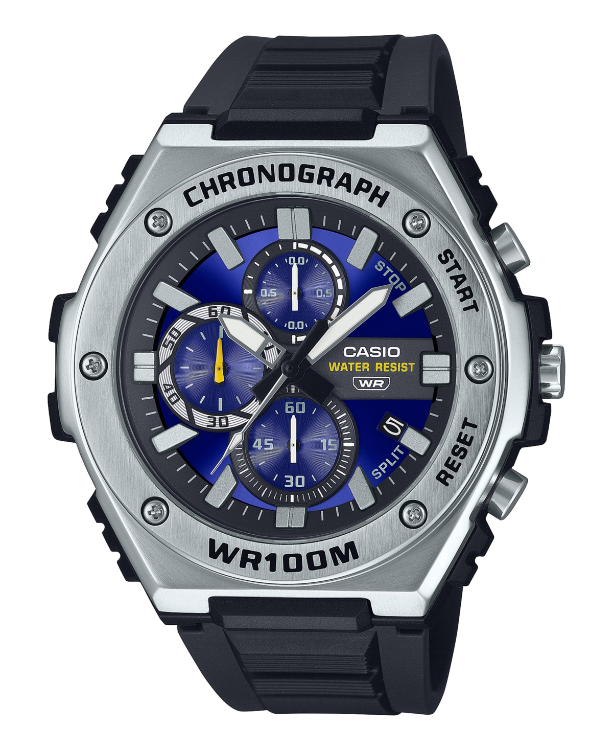 Click here for Casio Mens Chronograph Black Resin Strap Watch 51m... prices