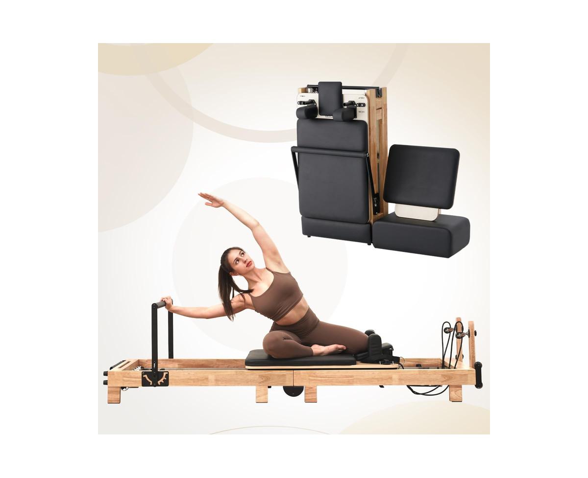 Click here for Mikolo Wooden Foldable Pilates Reformer Machine wi... prices