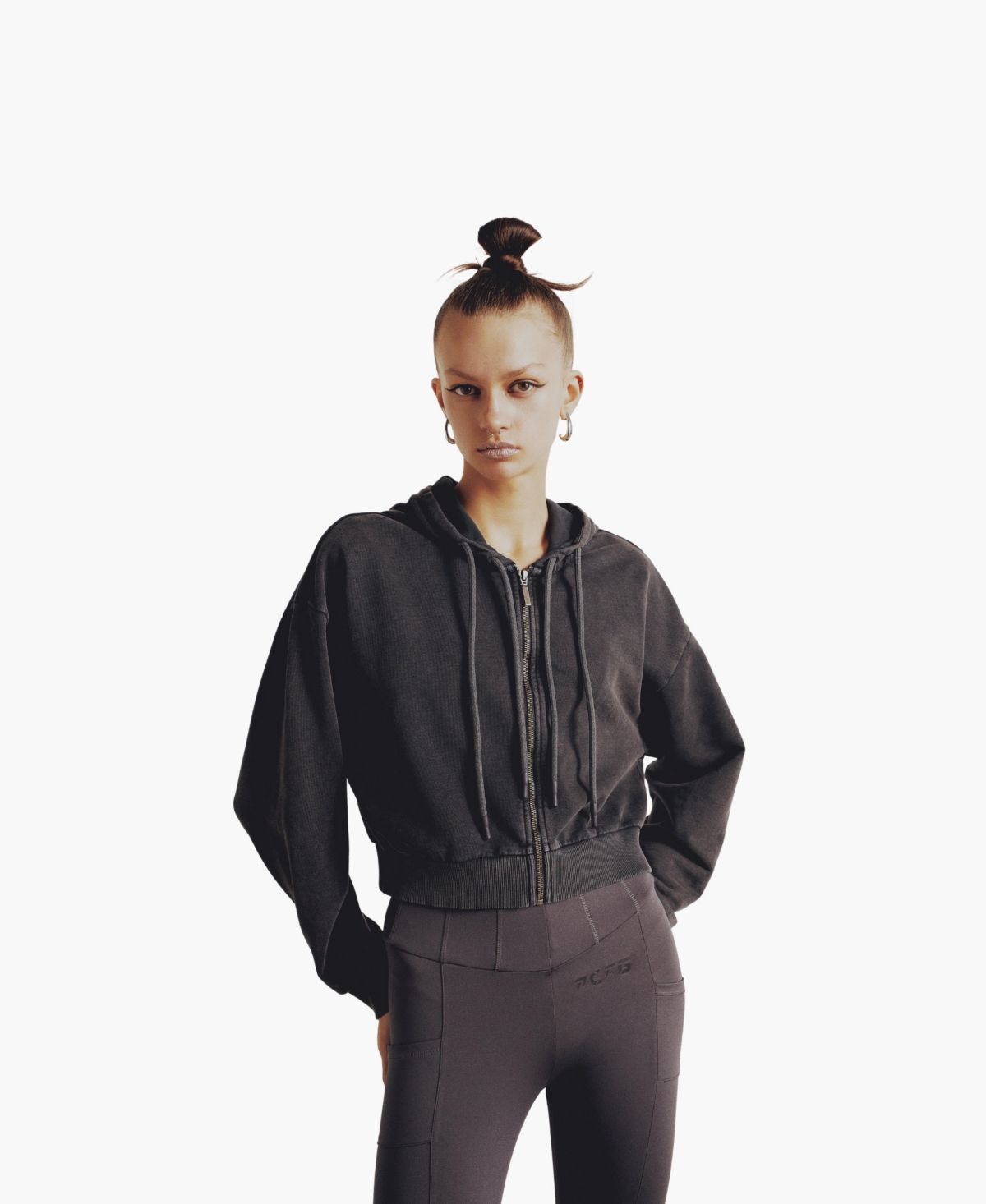 Click here for Pcfg Mens Acid-Wash Cotton Full-Zip Hooded Sweatsh... prices