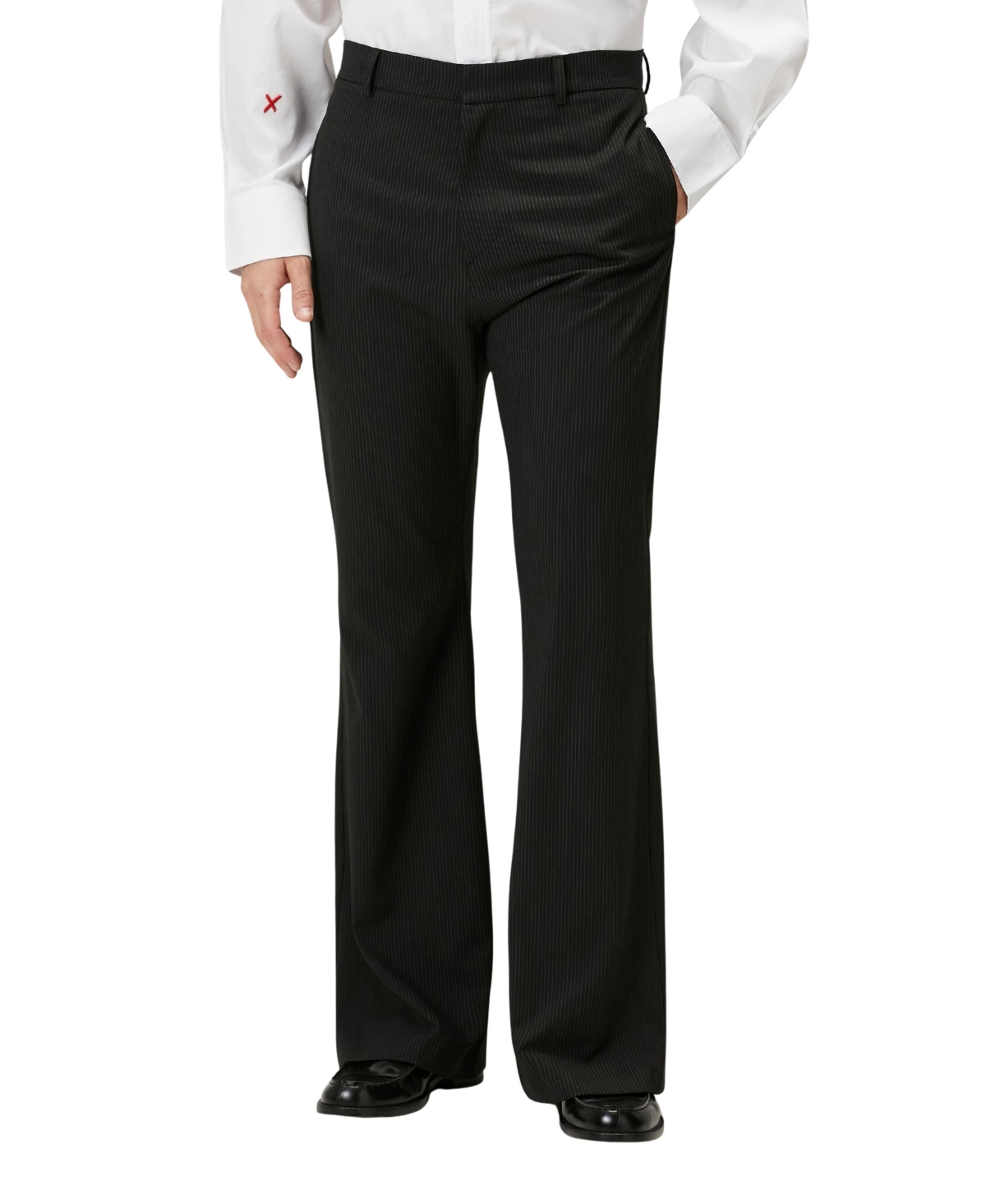 Click here for Pcfg Mens Stretch Flare Pants - Black prices