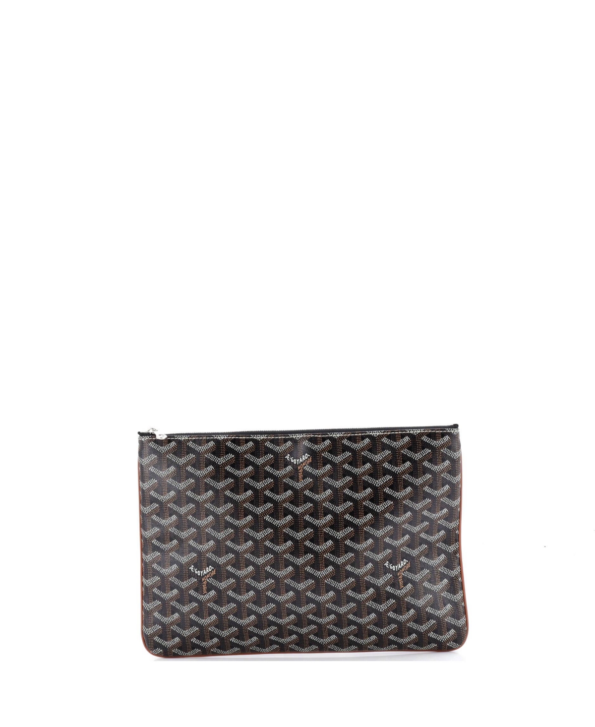 Click here for Pre-Owned Goyard Mm Senat Zip Pouch Coated Canvas... prices
