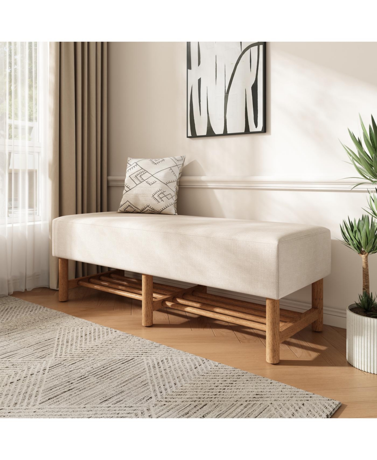 Click here for Streamdale Furniture Rectangular Upholstered Linen... prices