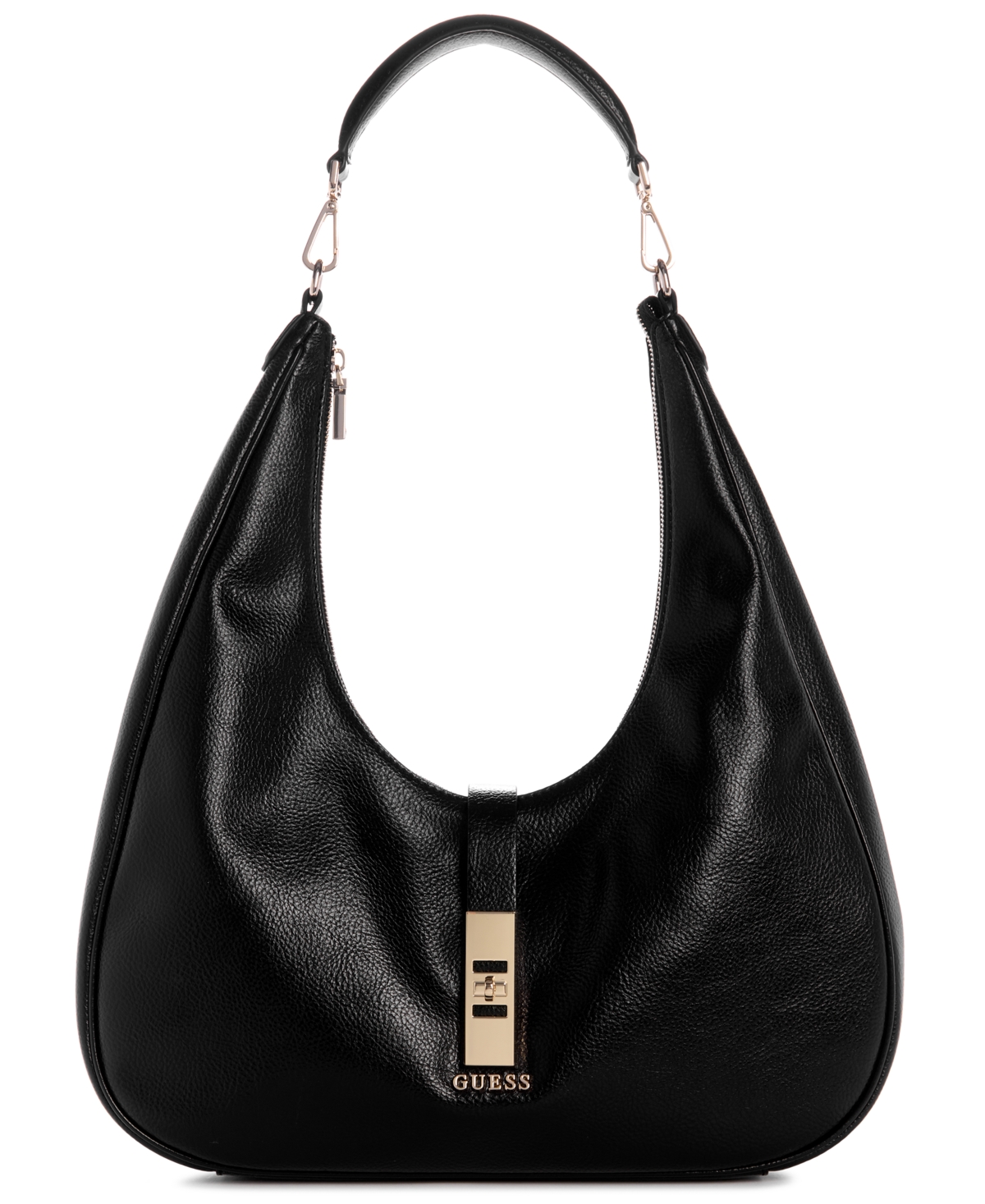 Click here for Guess Brooke Top-Zipper Large Hobo Bag - Black prices