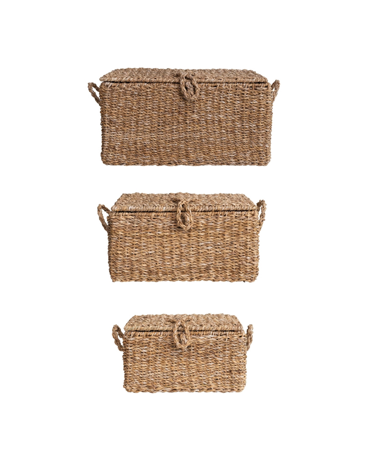 Click here for Storied Home Handwoven Seagrass Storage Trunks  Ta... prices