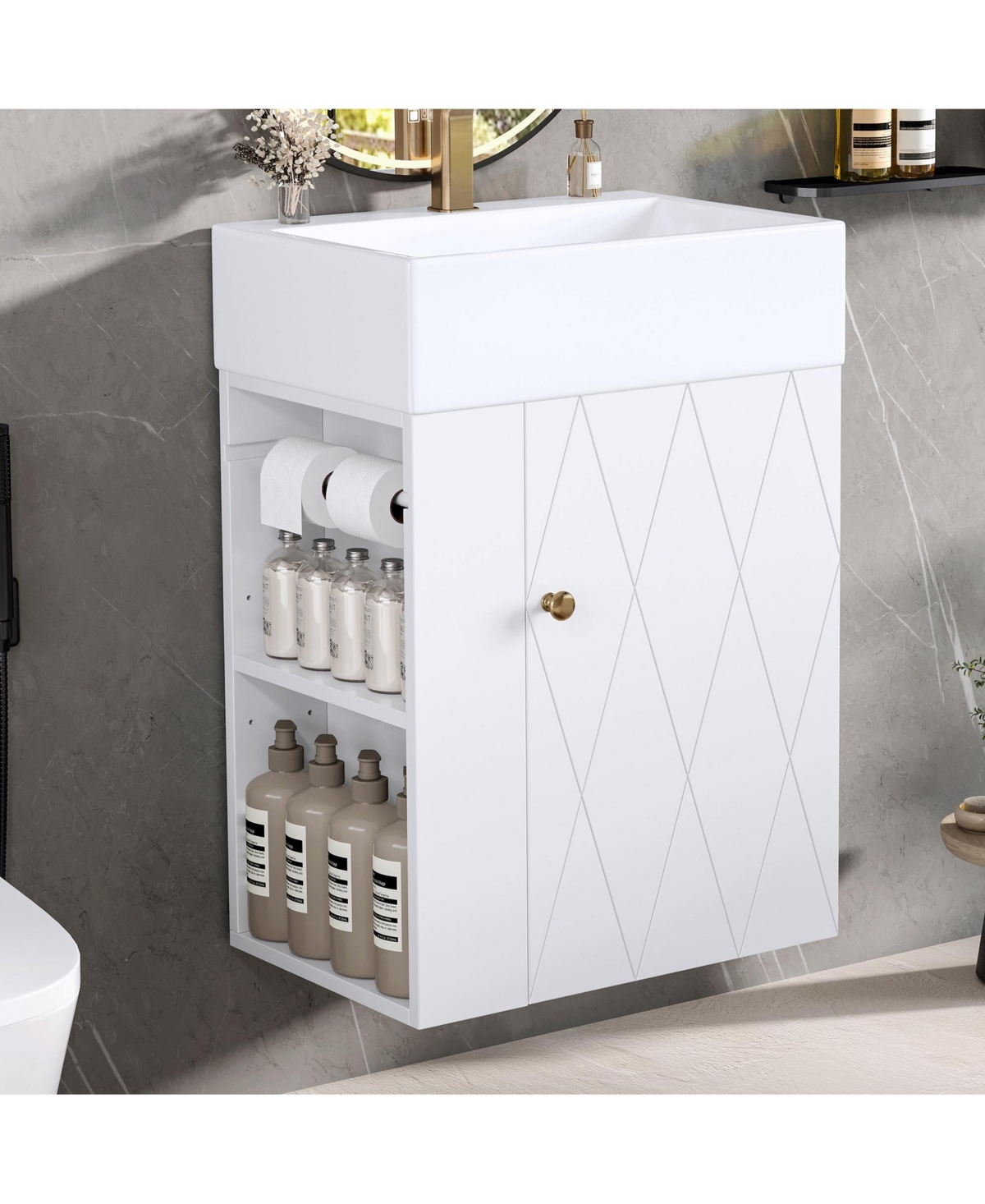 Click here for Boyel Living 20 Inch Bathroom Vanity with Ceramic... prices