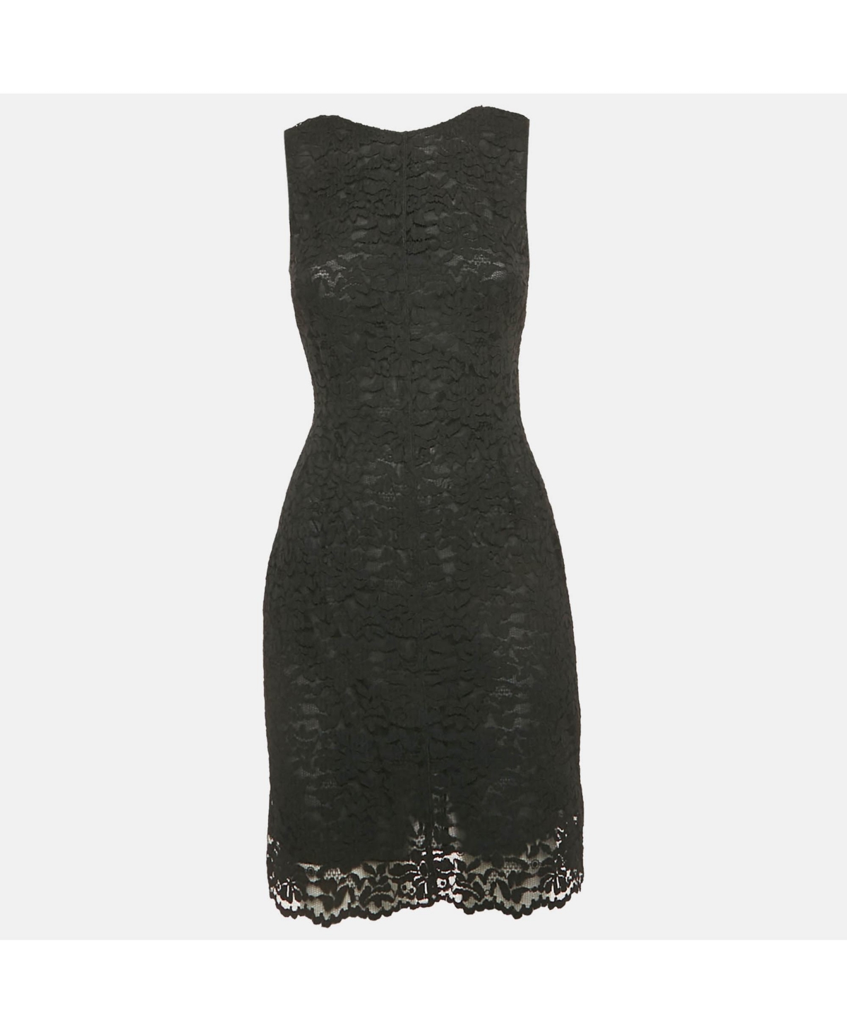 Click here for Pre-Owned Dolce & Gabbana Womens Black Lace Sleeve... prices