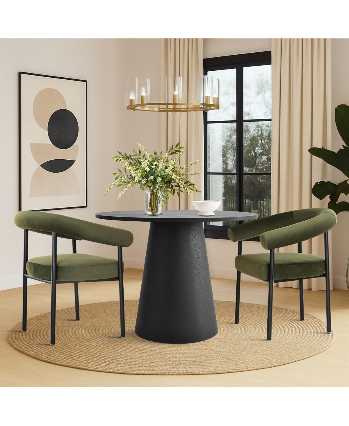 Click here for Maison Boucle 3-Piece Modern Dining Set  35 Round... prices