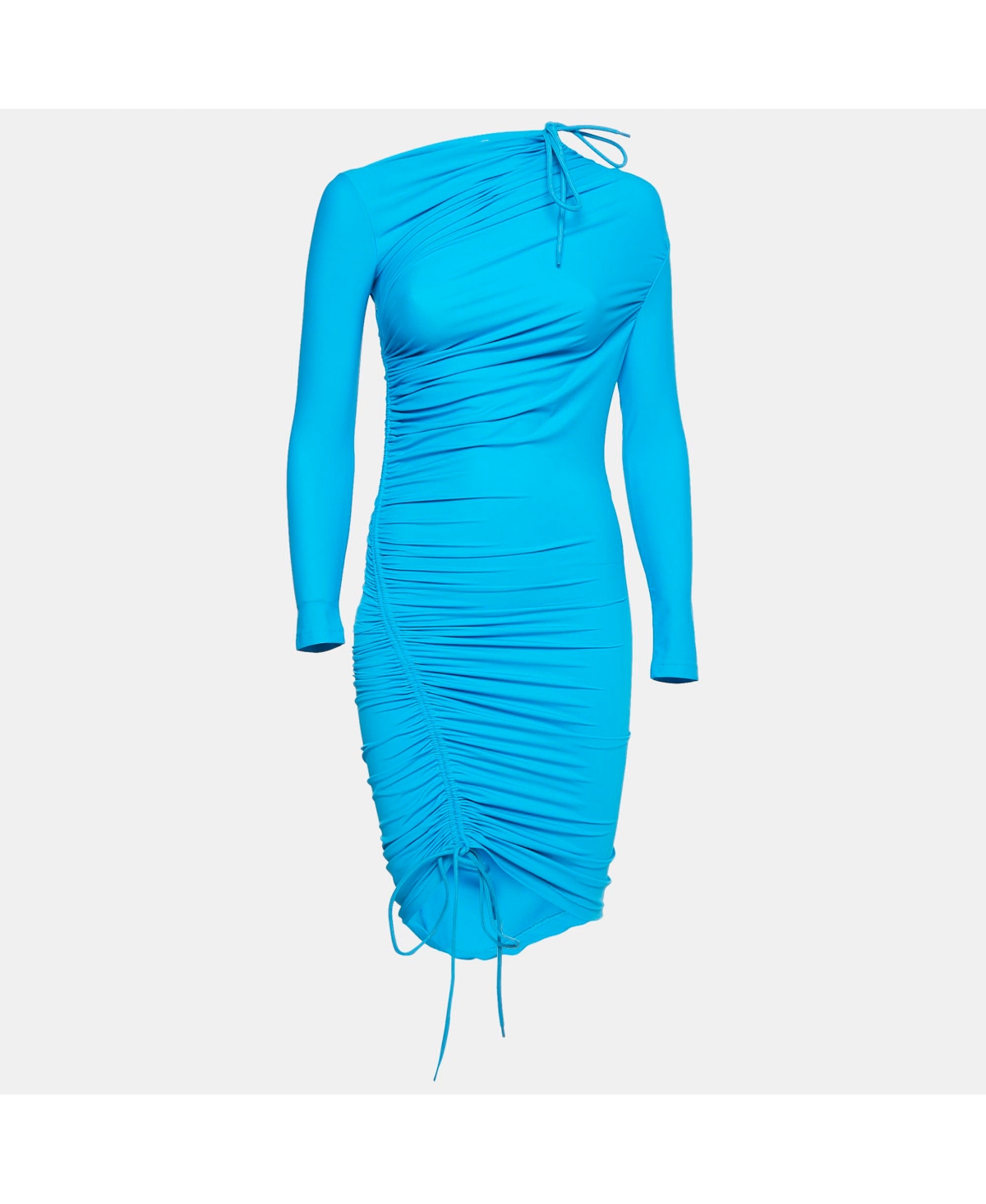 Click here for Pre-Owned Balenciaga Womens Blue Jersey Ruched Asy... prices