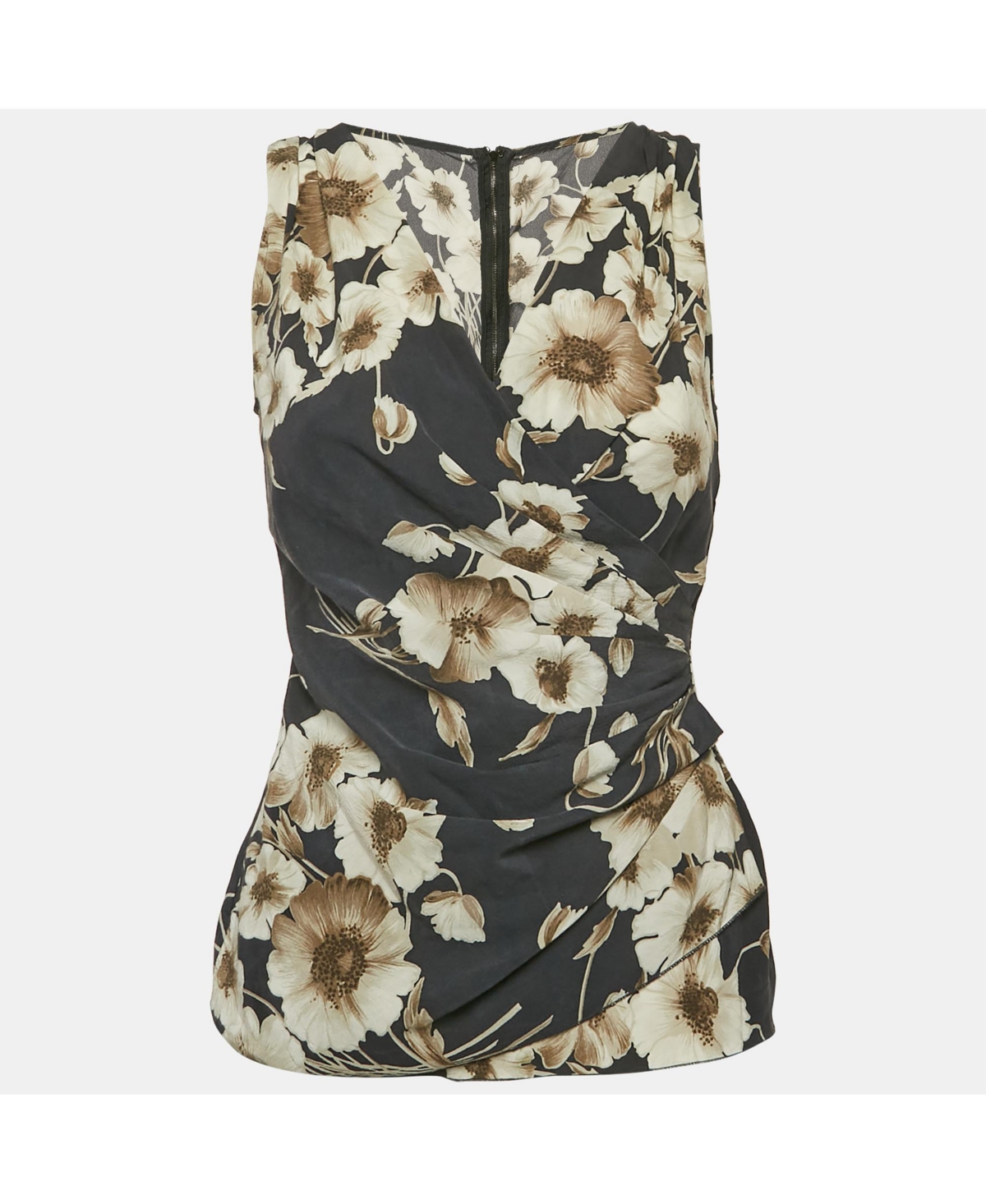 Click here for Pre-Owned Dolce & Gabbana Womens Dark Grey Floral... prices