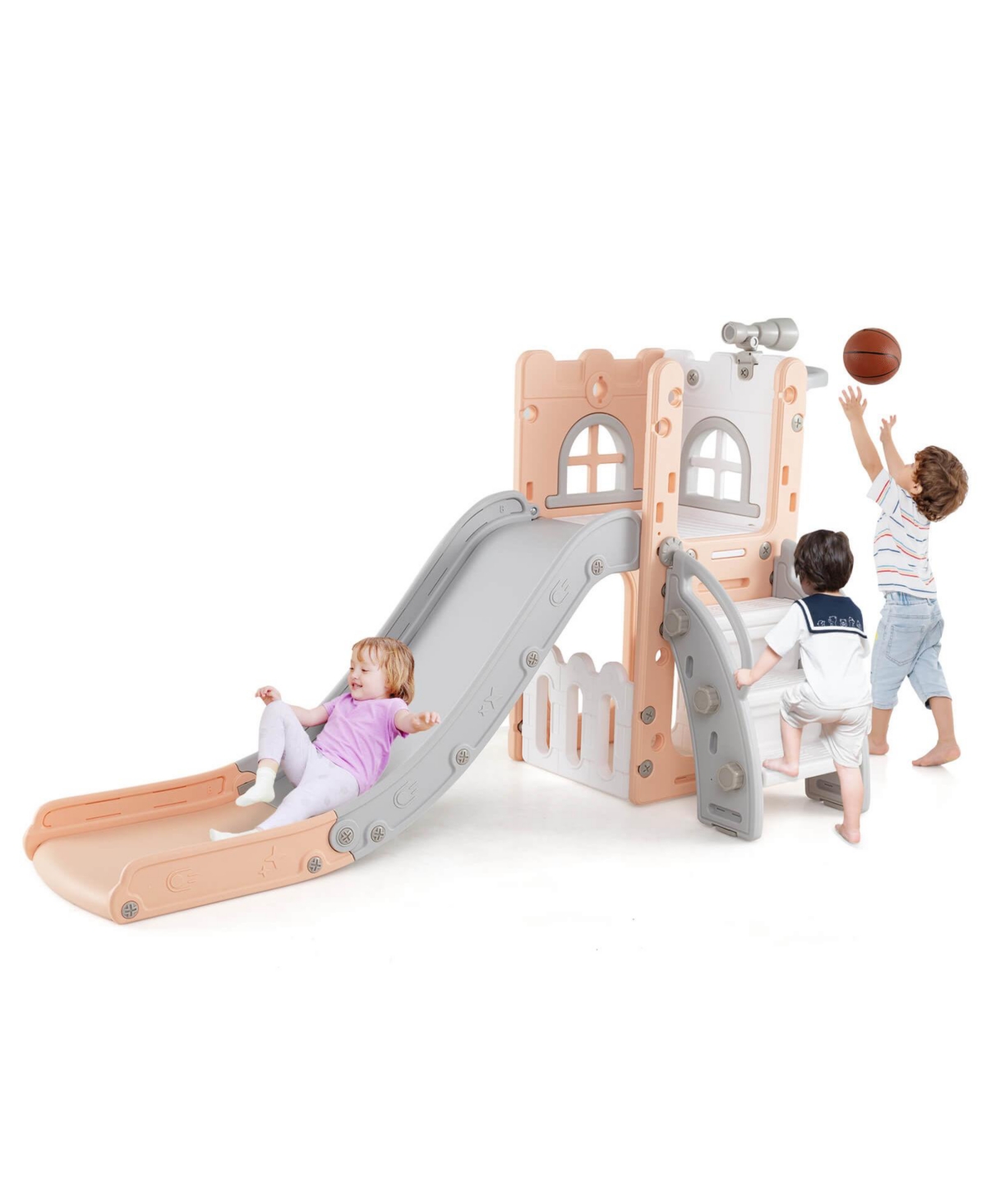 Click here for 6 in 1 L-shaped Toddle Slide for Toddlers Age 1-3... prices