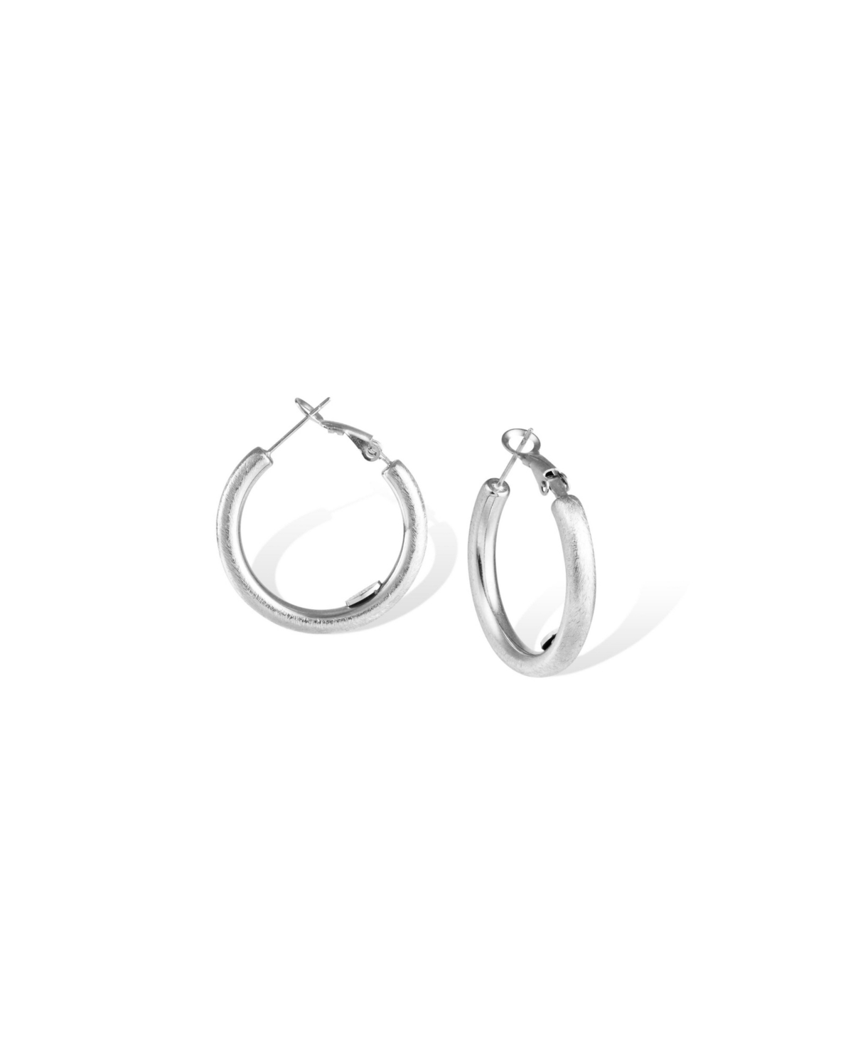 Click here for Retro Chic Retro Small Hoop Earrings - Silver prices