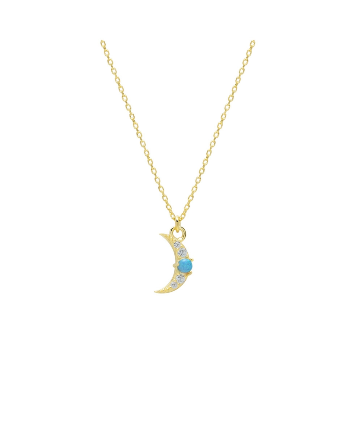 Click here for Spero London Crescent New Moon Blue Opal Sterling... prices